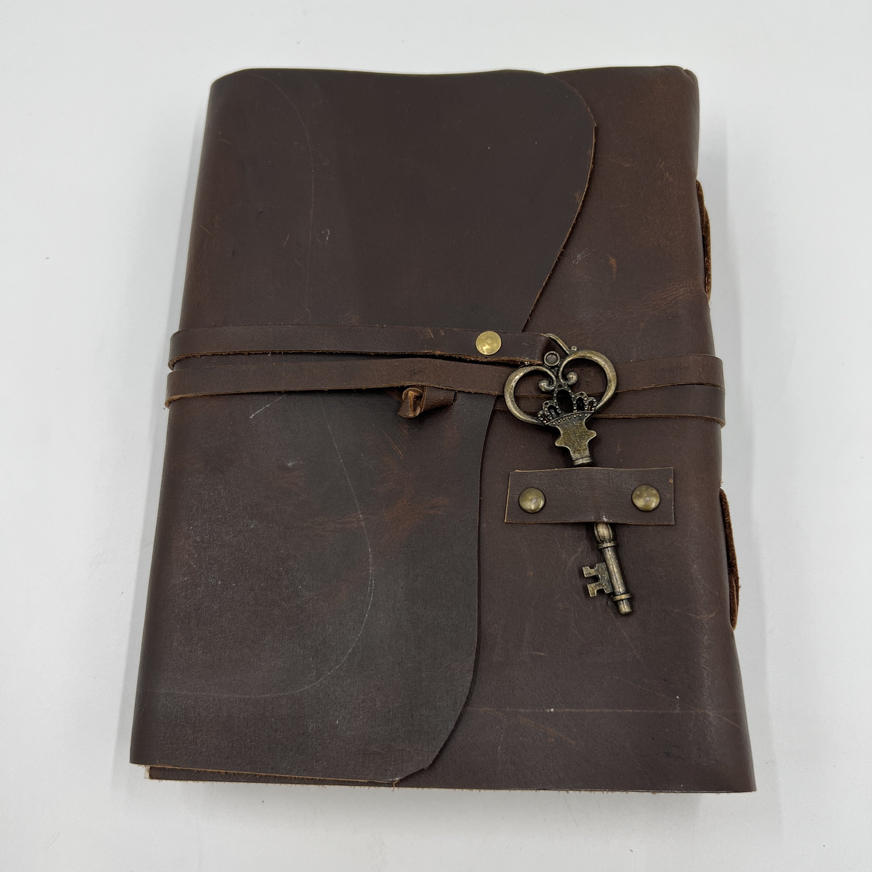 Oil Flap with key Leather Journal – Afez of the Heart